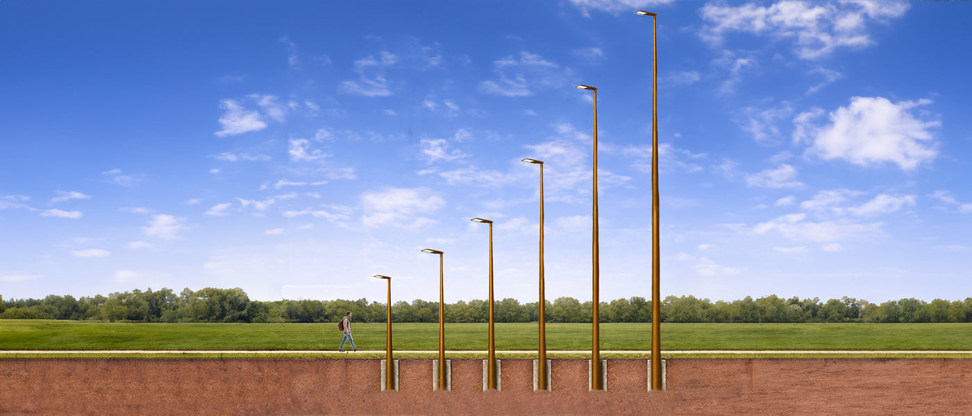 Fiberglass Direct Burial Poles for Outdoor Lighting