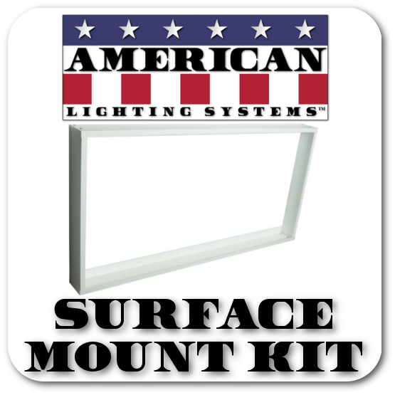 2'X4' Surface Mount Kit for LED Panel Lights – American Lighting Systems